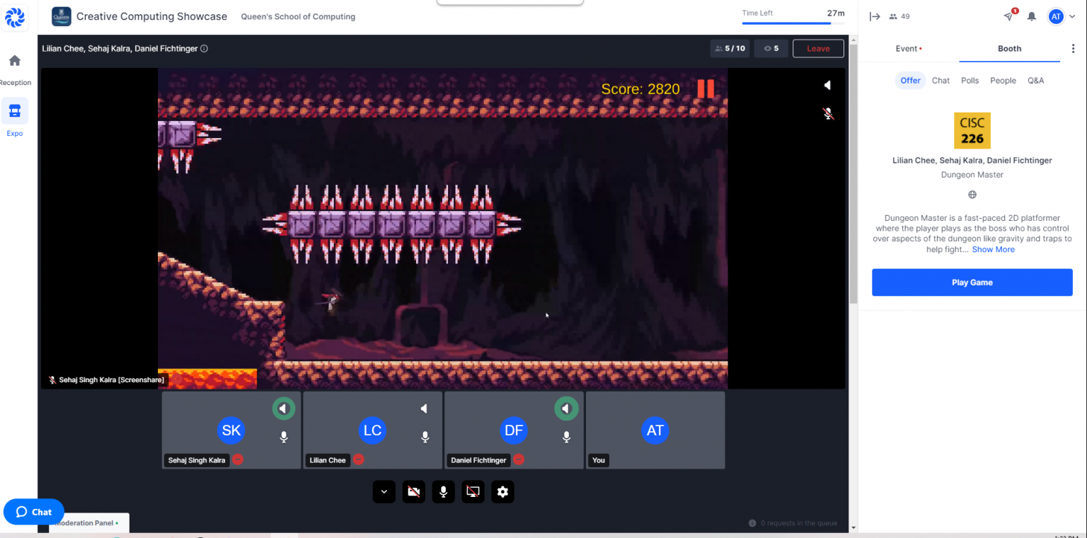 Creative Computing Showcase 2021 > Queen's School of Computing