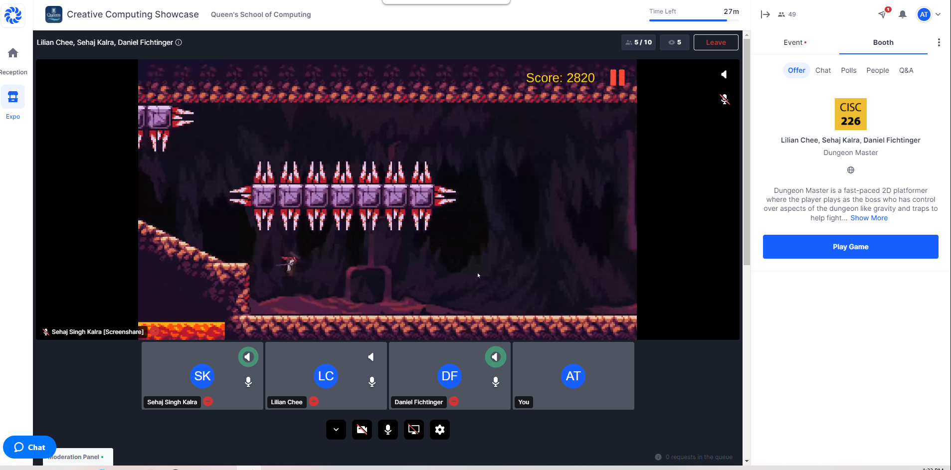 Creative Computing Showcase 2021 > Queen's School of Computing